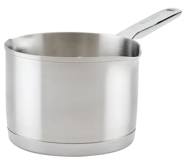 KITCHENAID 3-ply Base Stainless Steel Sauce Pan 1.5-qt - Silver