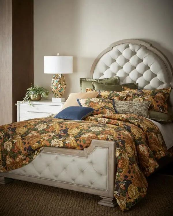 SHERRY KLINE HOME Bryson Velvet Box Pleat Bed Skirt - Olive