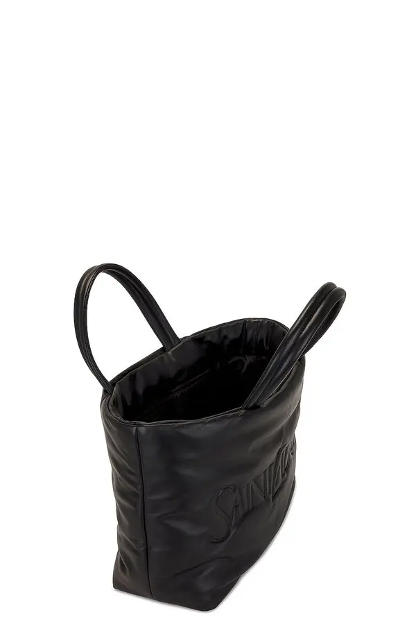 Saint Laurent Puffed Leather Tote Bag
