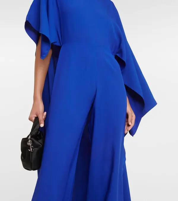 TALLER MARMO Jerry One-shoulder Jumpsuit - Blue