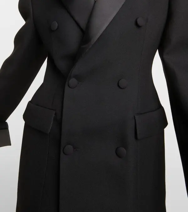 Wardrobe.NYC Wool Blazer Minidress - Black