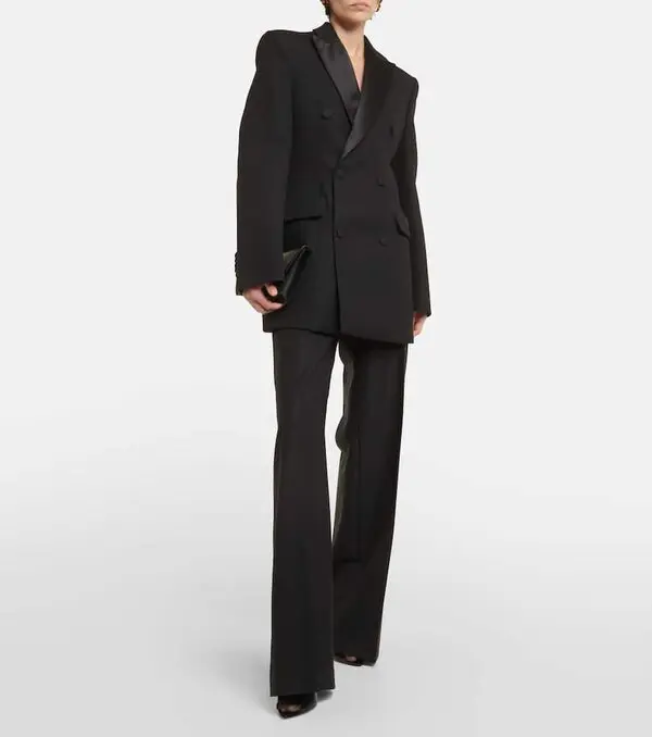 Wardrobe.NYC Wool Blazer Minidress - Black
