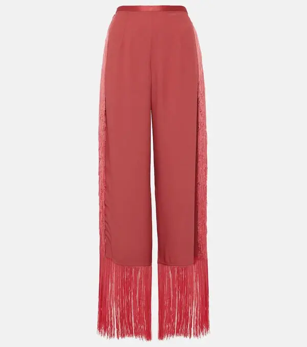 TALLER MARMO Nevada High-rise Wide-leg Pants - Pink
