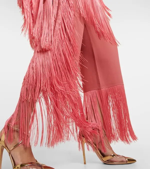 TALLER MARMO Nevada High-rise Wide-leg Pants - Pink