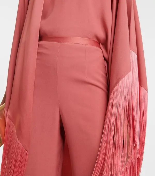 TALLER MARMO Nevada High-rise Wide-leg Pants - Pink