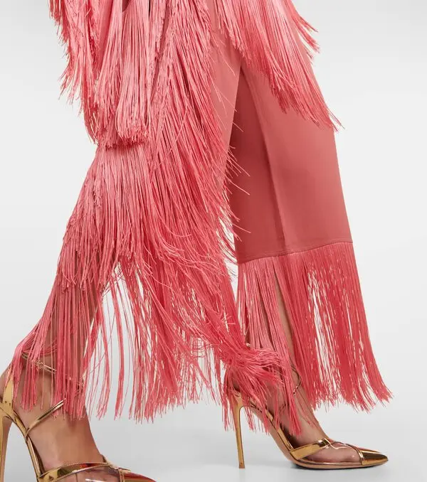 TALLER MARMO Nevada High-rise Wide-leg Pants - Pink