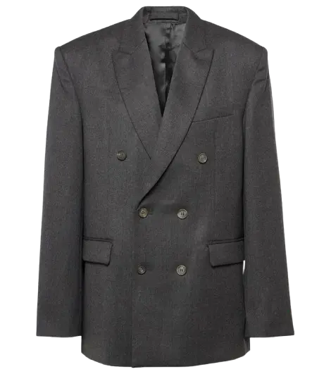 Wardrobe.NYC Double-breasted Wool Blazer