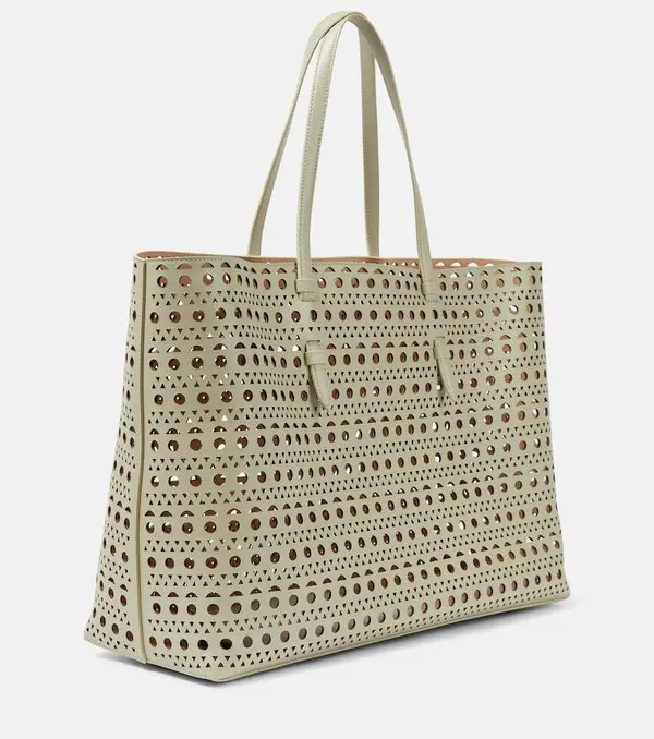 Alaïa Mina 44 Vienne Wave Leather Tote Bag