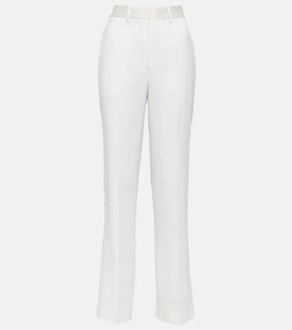 Victoria Beckham High-rise Straight Pants - White