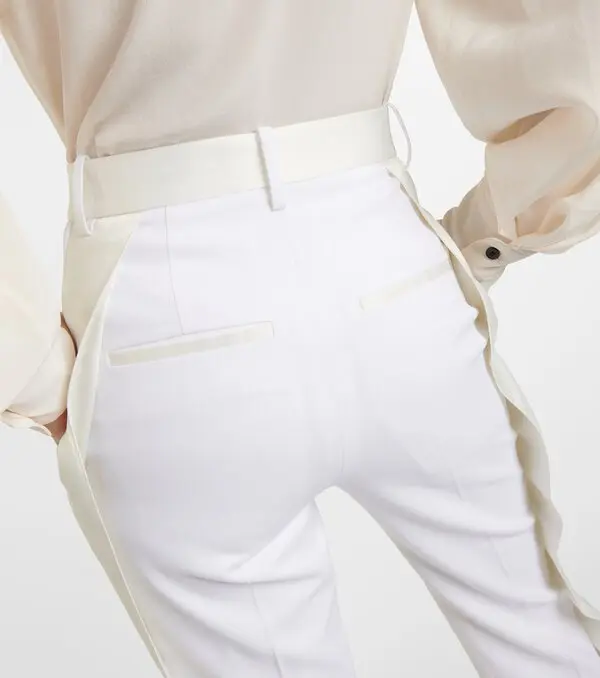 Victoria Beckham High-rise Straight Pants - White