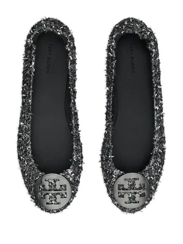 Tory Burch Minnie Travel Tweed Ballerinas