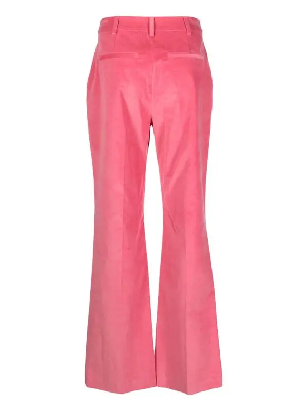 Paul Smith Velvet High-waisted Straight Trousers