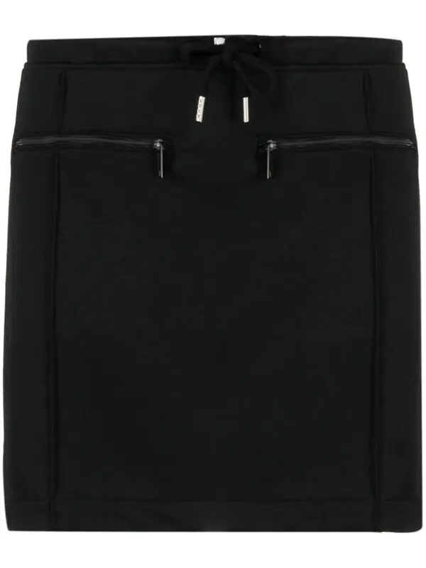 COURREGES Logo-patch Mini Skirt - Black