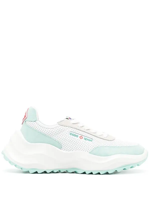 Casablanca Atlantis Leather Sneakers - White
