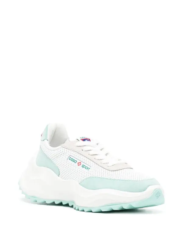 Casablanca Atlantis Leather Sneakers - White