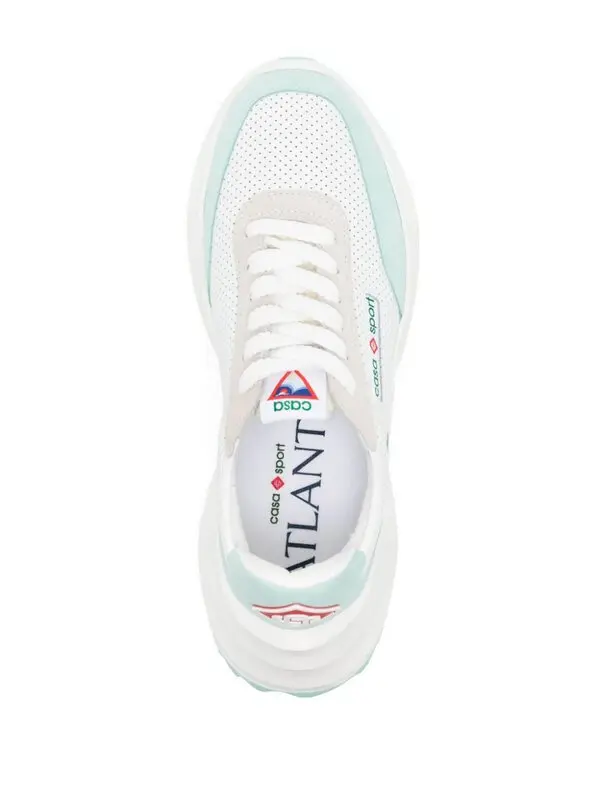 Casablanca Atlantis Leather Sneakers - White