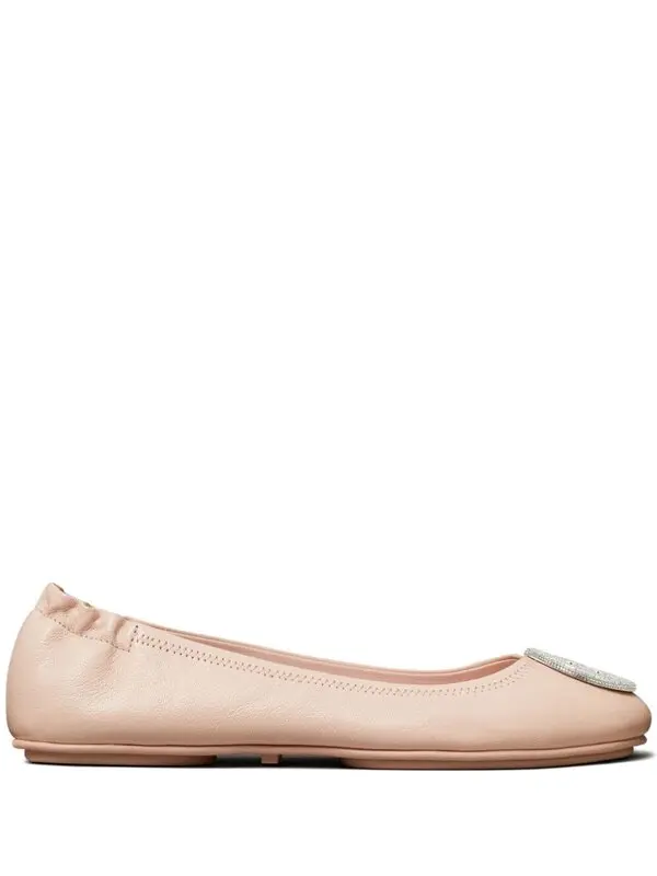 Tory Burch Minnie Travel Ballerina Shoes - Pink