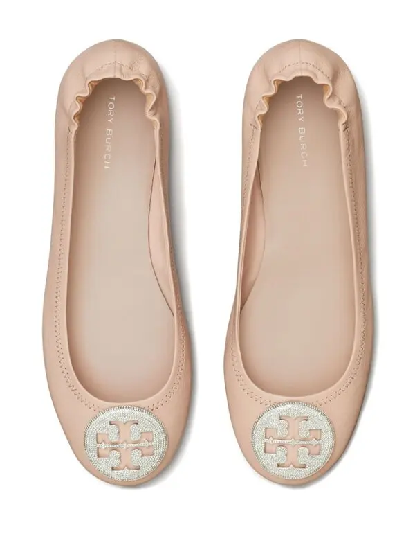 Tory Burch Minnie Travel Ballerina Shoes - Pink