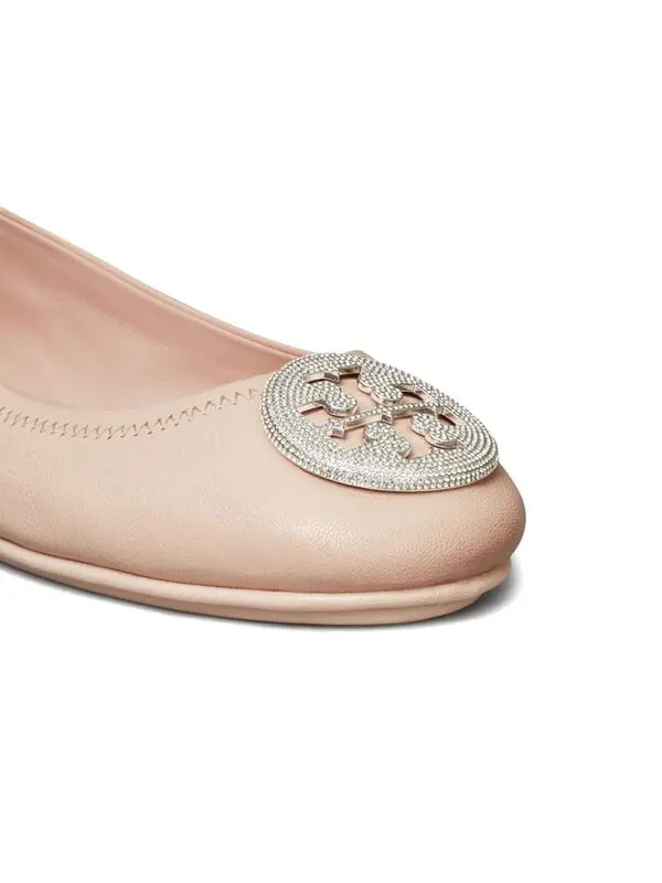 Tory Burch Minnie Travel Ballerina Shoes - Pink