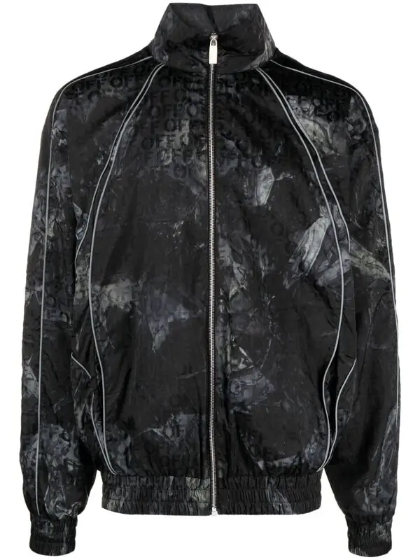 Off-White Biker Windbreaker Jacket - Black
