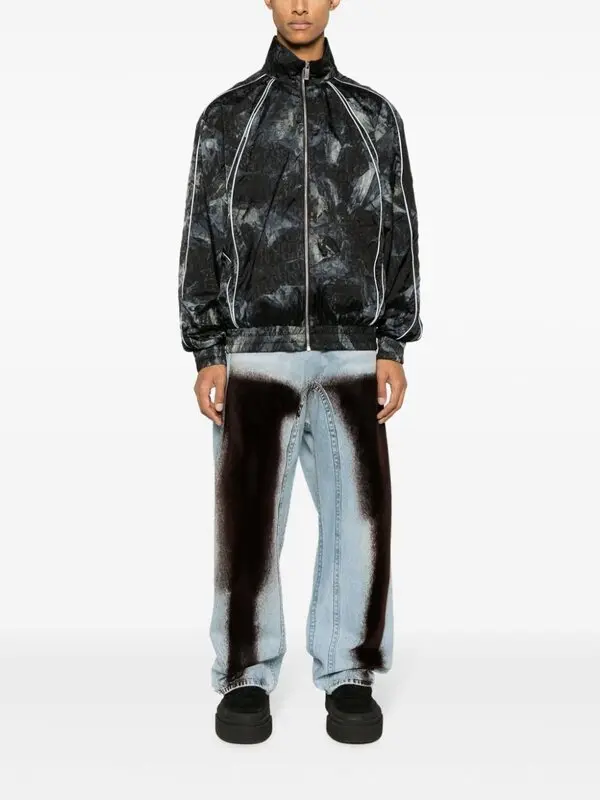 Off-White Biker Windbreaker Jacket - Black