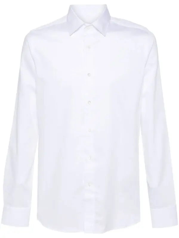 Canali Long-sleeve Cotton Shirt
