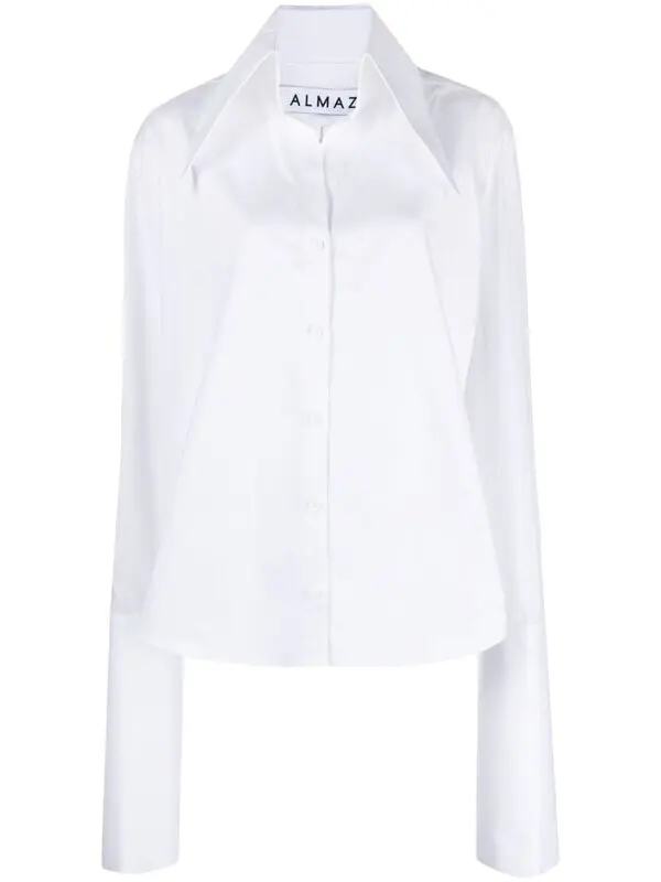 ALMAZ Split-detail Cotton Shirt