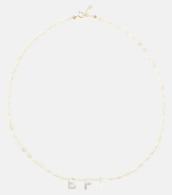 ROXANNE FIRST Bff 9kt Necklace With Mother Of Pearl - Gold