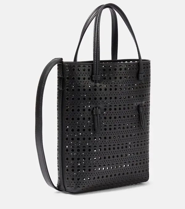 Alaïa Mina Ns Vienne Wave Leather Tote Bag