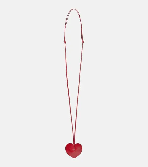 Alaïa Le Coeur Leather Keychain With Strap