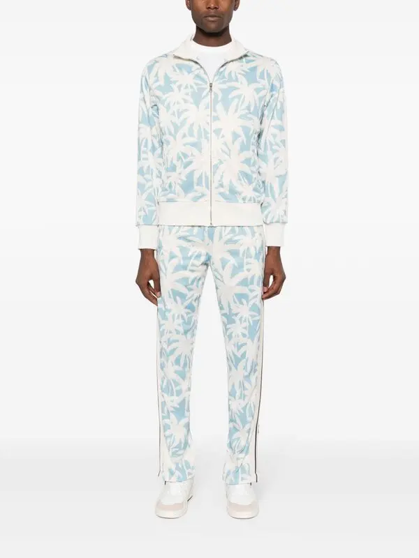 Palm Angels Palms Zip-up Track Jacket - Blue