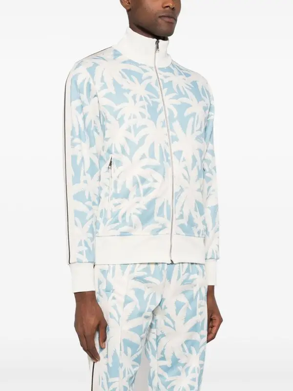 Palm Angels Palms Zip-up Track Jacket - Blue
