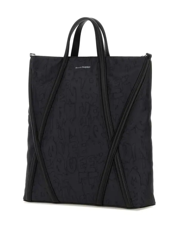 Alexander McQueen Harness Graffiti-print Tote Bag