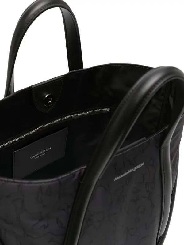 Alexander McQueen Harness Graffiti-print Tote Bag