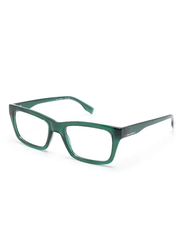 Karl Lagerfeld Rectangle-frame Logo Eyeglasses