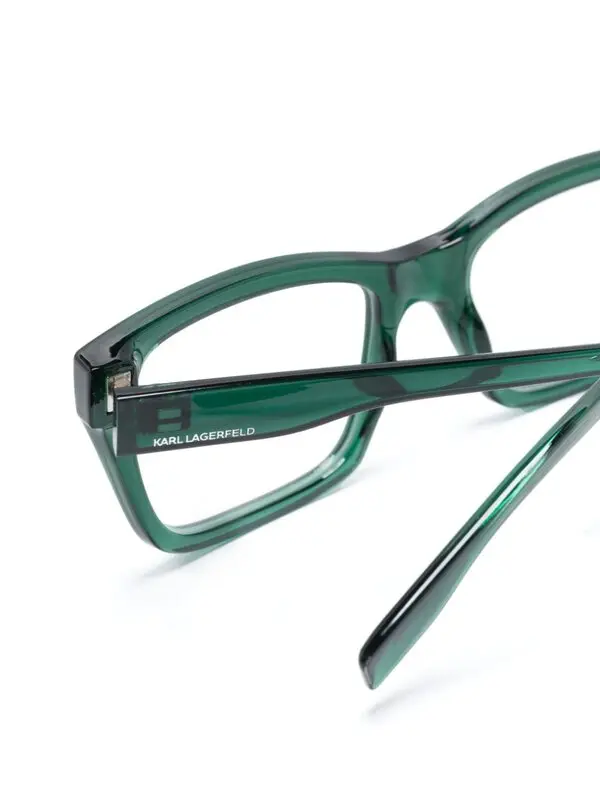Karl Lagerfeld Rectangle-frame Logo Eyeglasses