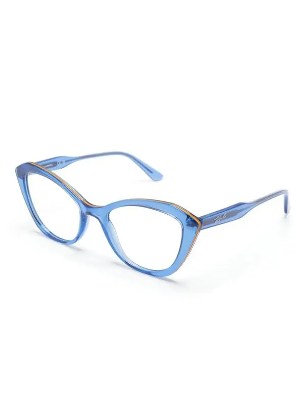 Karl Lagerfeld Transparent Cat-eye Glasses