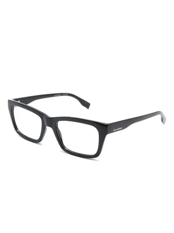 Karl Lagerfeld Logo-print Rectangle-frame Glasses