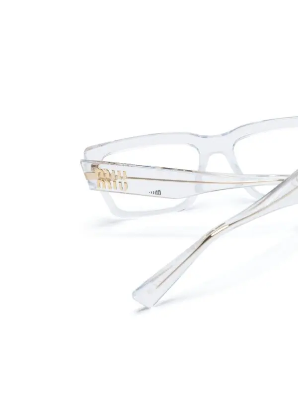 Miu Miu Logo-plaque Square-frame Glasses