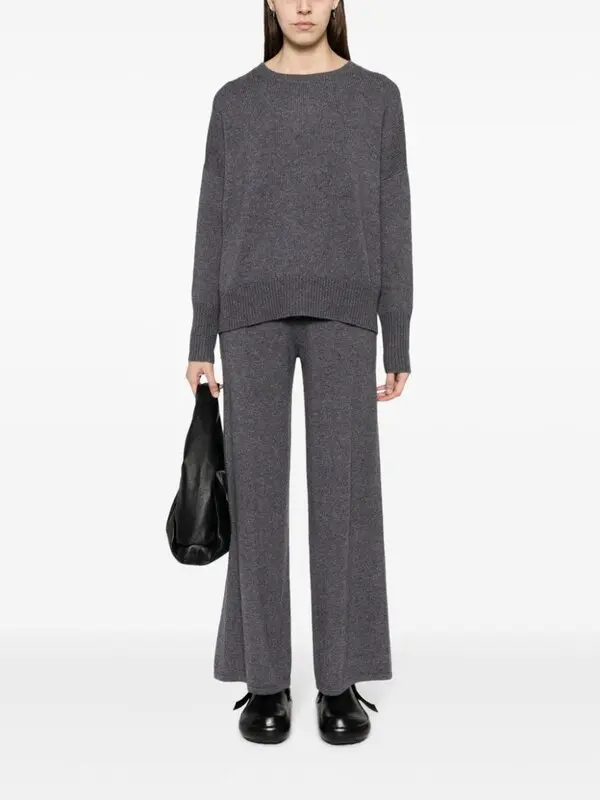 LISA YANG Mila Ribbed Cashmere Jumper - Grey