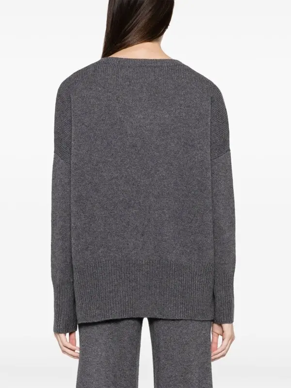 LISA YANG Mila Ribbed Cashmere Jumper - Grey