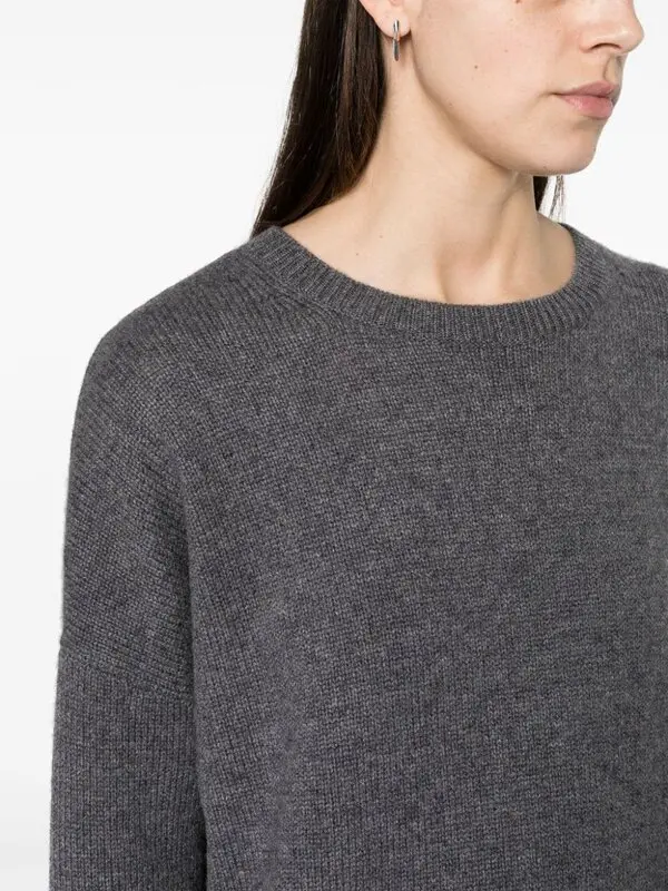 LISA YANG Mila Ribbed Cashmere Jumper - Grey