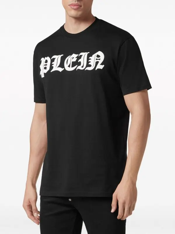Philipp Plein Gothic Plein Cotton T-shirt - Black