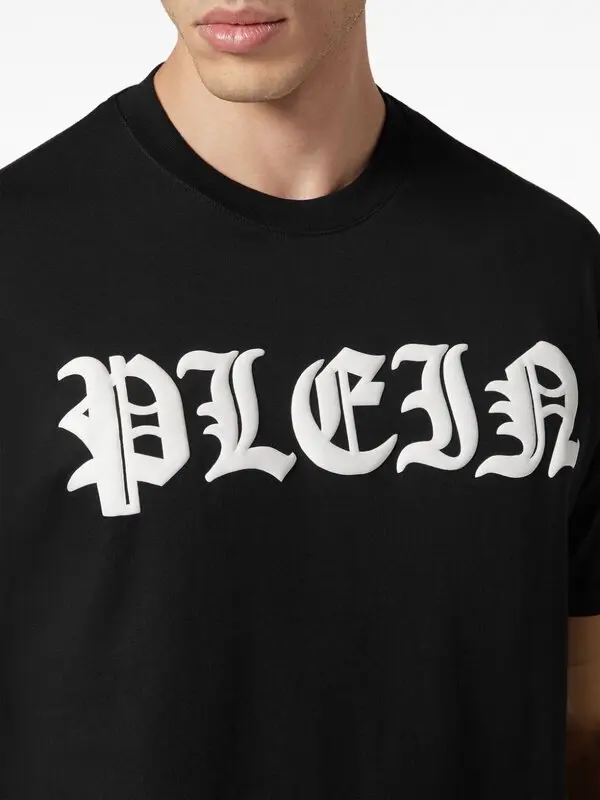 Philipp Plein Gothic Plein Cotton T-shirt - Black
