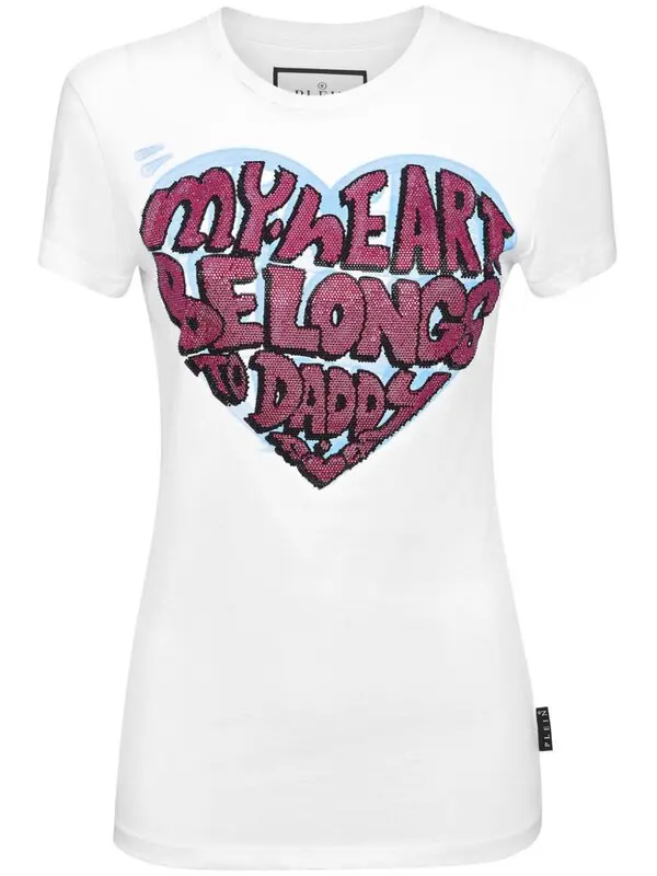 Philipp Plein Pure Crystals-embellished T-shirt - White