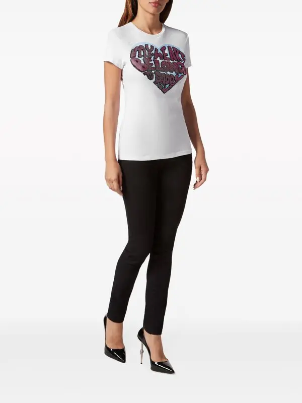 Philipp Plein Pure Crystals-embellished T-shirt - White