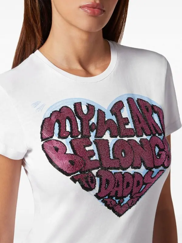 Philipp Plein Pure Crystals-embellished T-shirt - White