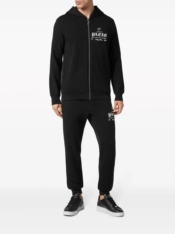 Philipp Plein Zip-up Logo Hoodie