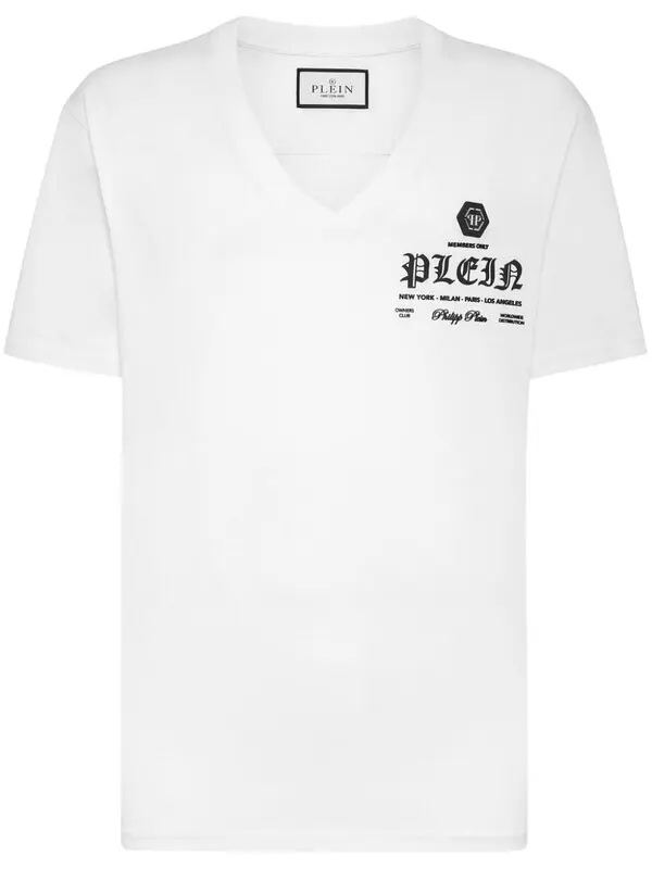 Philipp Plein Logo-print Cotton T-shirt - White