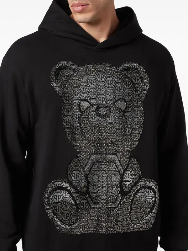 Philipp Plein Teddy Bear-print Cotton Hoodie